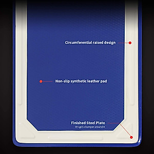 Leeyoung Dolly Cart Folding Moving Platform Hand Truck for Warehouse, Portable Flatbed Cart with Non-Slip Swivel Casters,with Brake (660Lbs Load-Bearing Capacity, Blue)