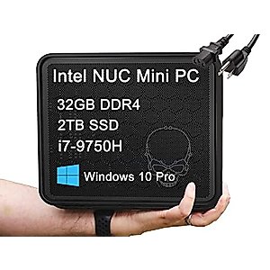 Intel NUC 9 NUC9i5QNX 6-Core i5-9300H, 32GB RAM, 2TB PCIe SSD, 2 x Thunderbolt, WiFi 6, HDMI, Windows 10 Pro Ghost Skull Canyon Extreme Gaming Box Elite Mini Tiny Business Desktop