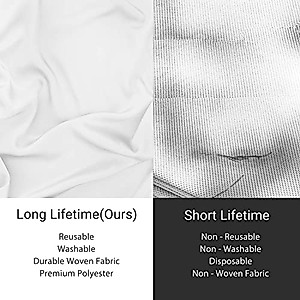 Julius Studio 10 x 12 feet Pure White Backdrop Screen Long-Life Reusable Background, Higher Density Than Market Standard Thick 150GSM Synthetic, Photography Video Studio, Events, Streaming, JSAG208