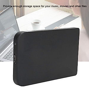 2.5Inch USB3.0 Portable Mobile Hard Drive, 320GB Universal External Hard Drive for Computer Monitors and Laptop, Black(320G)