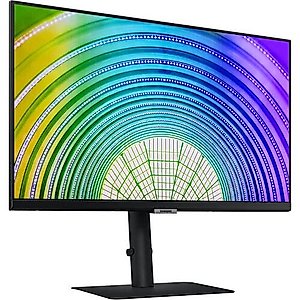 Samsung LS24A600UCNX S24A600UCN 24-Inch Widescreen IPS LCD Monitor with USB-C - 2560 x 1440-16:9-1000:1-5 ms - 75 Hz - 300 cd/m2 - FreeSync - Black (Renewed)