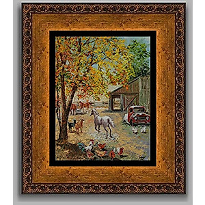 SOLD The Old Place, Rural Countryside America Barn By Internationally Renown Artist Yary Dluhos