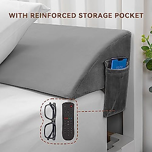 Voryerw Headboard Pillow California King Size, Bed Wedge Pillow/Headboard Pillow/Mattress Wedge,Gap Filler to Close The Gap (0-10") Between Headboard and Mattress 72"x10"x6"