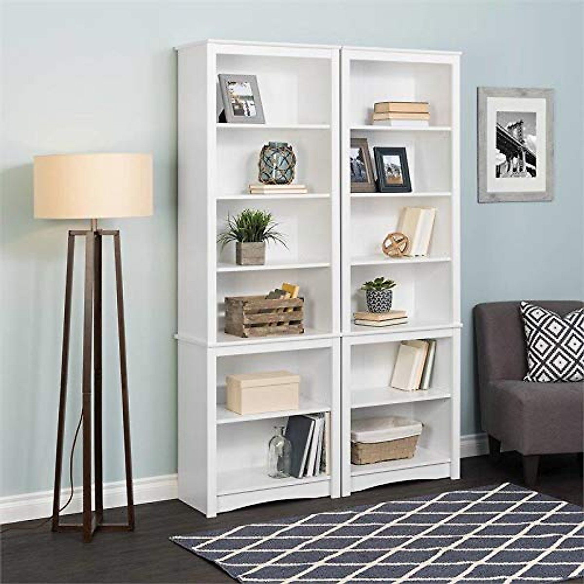Prepac Prepac Home Office Tall 6-Shelf Bookcase