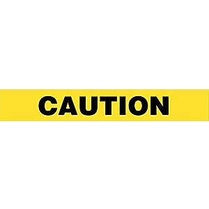 INCOM Manufacturing: Yellow CAUTION Tape Barrier- Safety Warning Tape, 3 Inch x 1000 Feet, (76.2 Millimeters x 304.8 Meters)
