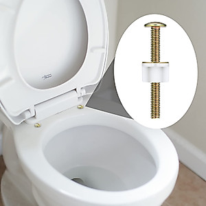 AIEX 6 Sets Toilet Seat Screws and Bolts, Metal Screws for Toilet Seat Bolts Replacement with Plastic Nuts and Metal Washers Toilet Bolt Set for Replacing Top Mount Toilet Seat Hinges