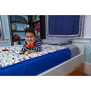 Chez Bébé Cars LillyPad Sheet Protector for Kids - 3-Layers Absorbent Pad for Toddler Bed (28x26) Absorbs 8 Cups - Premium Eco-Friendly Quality Cotton Quilted Fabric Bed Wetting Pads Washable