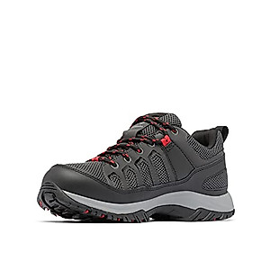 Columbia Men's Granite Trail Waterproof, Shark/Mountain Red, 15