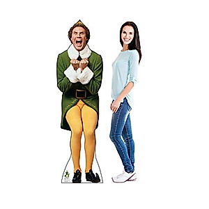 Advanced Graphics Buddy The Elf Excited Life Size Cardboard Cutout Standup - Elf (2003 Film)