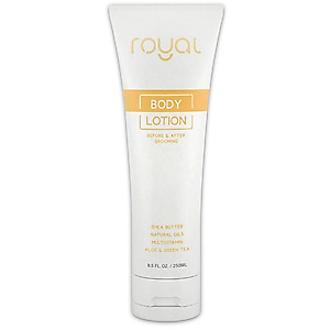 Royal Manscaping Body Lotion – Ball Moisturizer for Men - Natural After Shave Cream, Anti-Chafing, Anti-Itch - Vegan, Organic with Shea Butter, Aloe Vera, Vitamin E, Green Tea 8.5 fl oz.