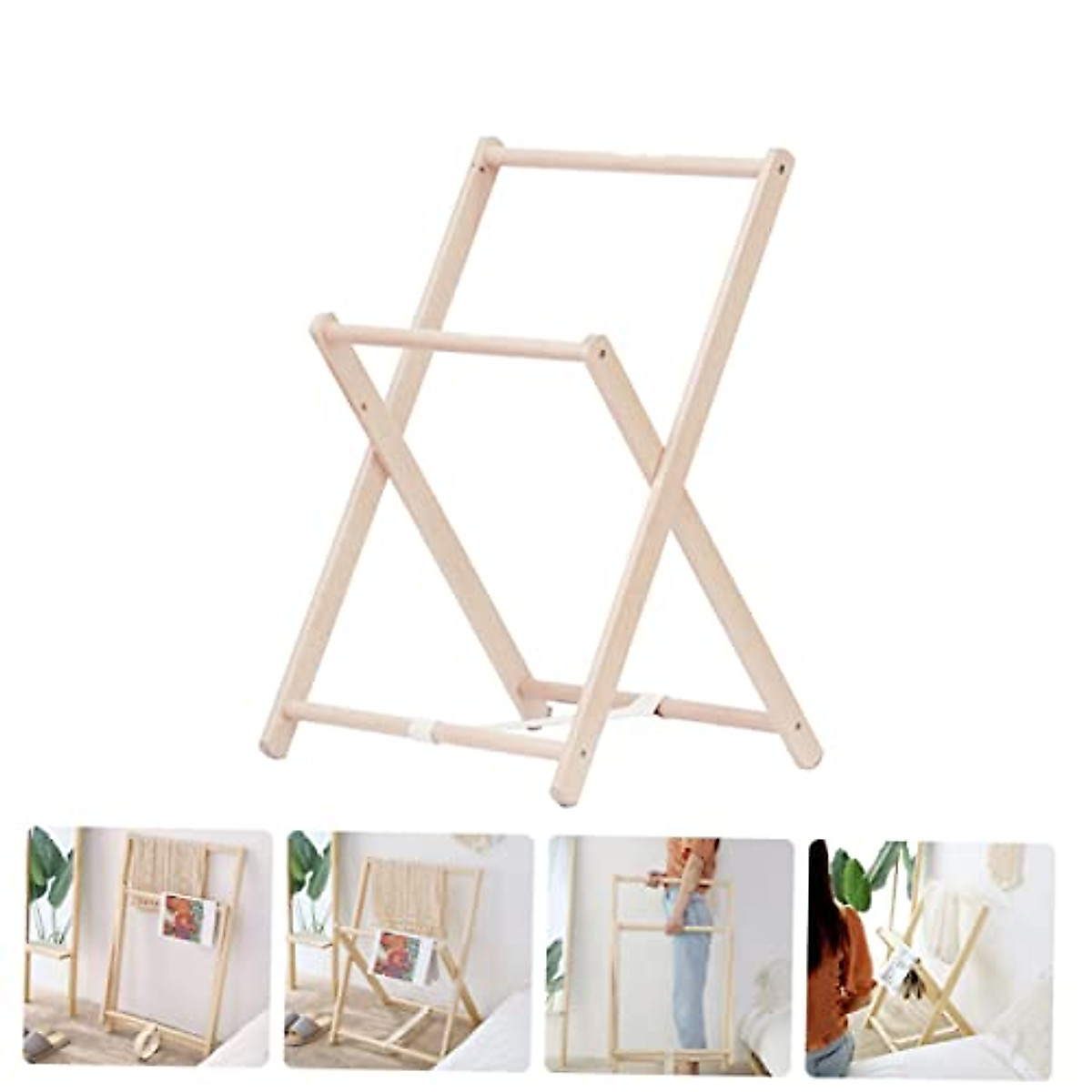 Veemoon Clothes Organizer Rack 1pc Simple Hanger Clothes Organizer Rack Modern Garment Rack Clothes Rack Storage Holder Clothing Solid Wood Wooden Garment Rack Clothes Rack