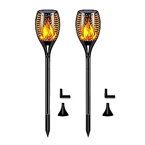 Ubrand Solar Torch Light Waterproof 96Led Outdoor Landscape Light,Solar Flame Garden Patio Torch-2