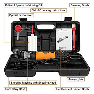 BEETRO 500W, Electric Professional Sheep Shears, Animal Grooming Clippers for Sheep Alpacas Goats and More, 6 Speeds Heavy Duty Farm Livestock Haircut