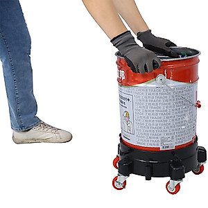 Yone jx je 11.2 Inch Bucket Dolly, Removable Rolling Bucket Dolly Easy Push 5 Roll Swivel Casters to Move 360 Degree Turning for 5 Gallon Buckets Car Wash System Detailing Smoother Maneuvering