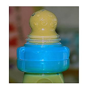 Nuby EZ Squee-Z Silicone Self Feeding Baby Food Dispenser, 1 Count (Pack of 1) - Aqua/Pink/Green, Colors May Vary