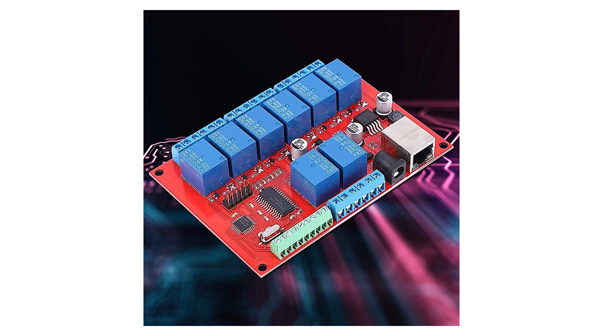 Kadimendium 8-Channel Ethernet Relay Board with TCP/UDP Control