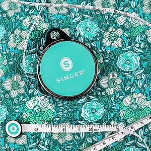 SINGER 50003 ProSeries Retractable Tape Measure, 96-Inch , Teal