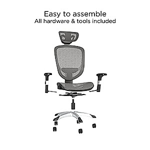 Flexfit Hyken Mesh Task Chair, Charcoal Gray (Un59464)