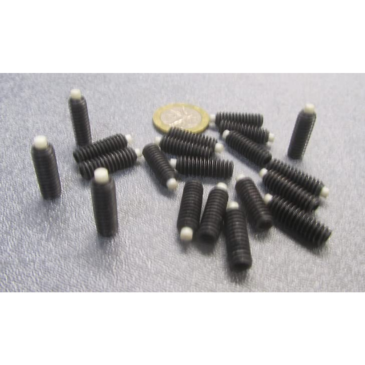 Black Oxide Steel Nylon Tip Set Screw 1/4"-20 x .750" Thread Length 20 pcs