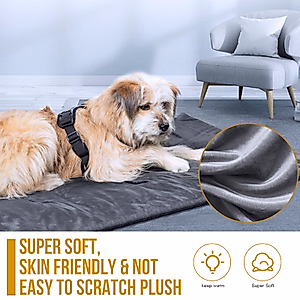 OneTigris Travel Dog Bed - Portable Waterproof Anti-Slip Dog Camping Bed, 3.6ft by 2.2ft Outdoor Indoor Mat Cushioned Plush Warm Puppy Mattresses