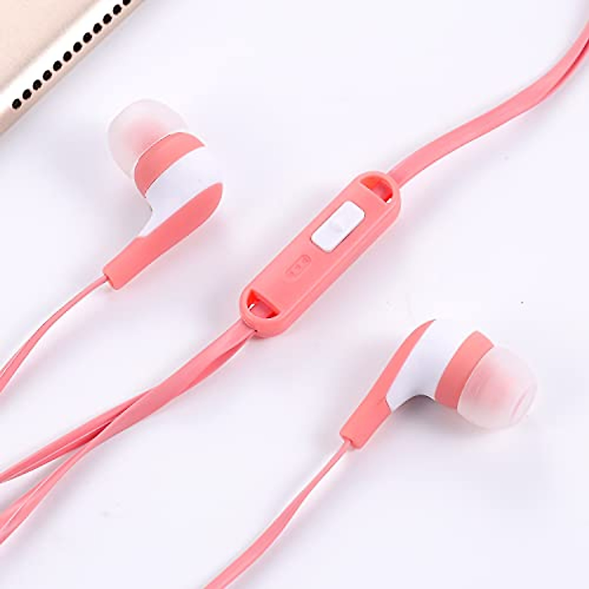 Hongzan Kids Earbuds Headphones with Microphone 10 Pack Wholesale Bulk Earphones for School Classroom Students Teen Children (10 Pack)