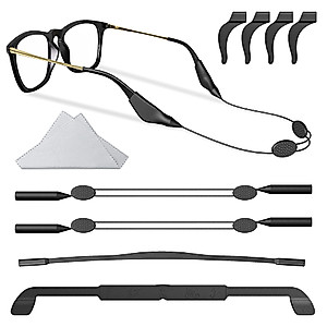 Qujior Glasses Strap, 6pcs Eyeglasses Holder