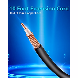 TS9 Antenna, 12dBi External 5G 4G LTE 3G GPRS GSM 600-6000MHz Male Waterproof Magnetic Base High Gain Antenna, Compatible with Netgear AT&T Nighthawk M6 MR6110 MR6500 M5 Hotspots Router(2 Pack)