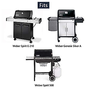 Hongso 7535 Flavorizer Bars 21.5" Replacement for Weber Spirit 200 Series (with Side Mounted Control Panel), Spirit 500, Genesis Silver A Gas Grills (Compared to The Weber 7534 65902 Flavorizer Bars)