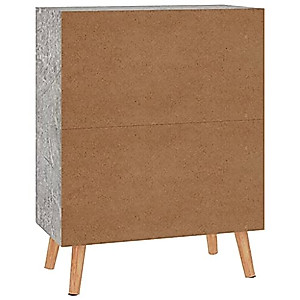 Natulvd Buffet Cabinet Kitchen Buffet Storage Cabinet Sideboard with 2 Doors, Modern Minimalist Buffet Server Cupboard Cabinet Console Table with Storage Shelf - Light Gray