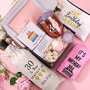 30th Birthday Gifts for Her, 30th Birthday Spa Gift Baskets for Women, Unique Birthday Gift Ideas for 30 Years Old Sister Friend Wife Coworker