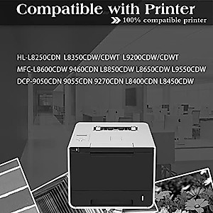 Compatible 1-Black TN339 TN-339 TN339BK Toner Cartridge Replacement for Brother TN 339 HL-L8350CDW HL-L8250CDN HL-L8350CDWT MFC-L8850CDW MFC-L8600CDW Printer Cartridge
