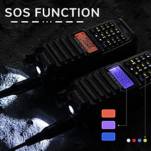 BAOFENG UV-9G GMRS Radio Waterproof IP67, Outdoors Two Way Radios Long Range Rechargeable, Handheld Dual Band NOAA Scanner, GMRS Repeater Capable, Programming Cable Included