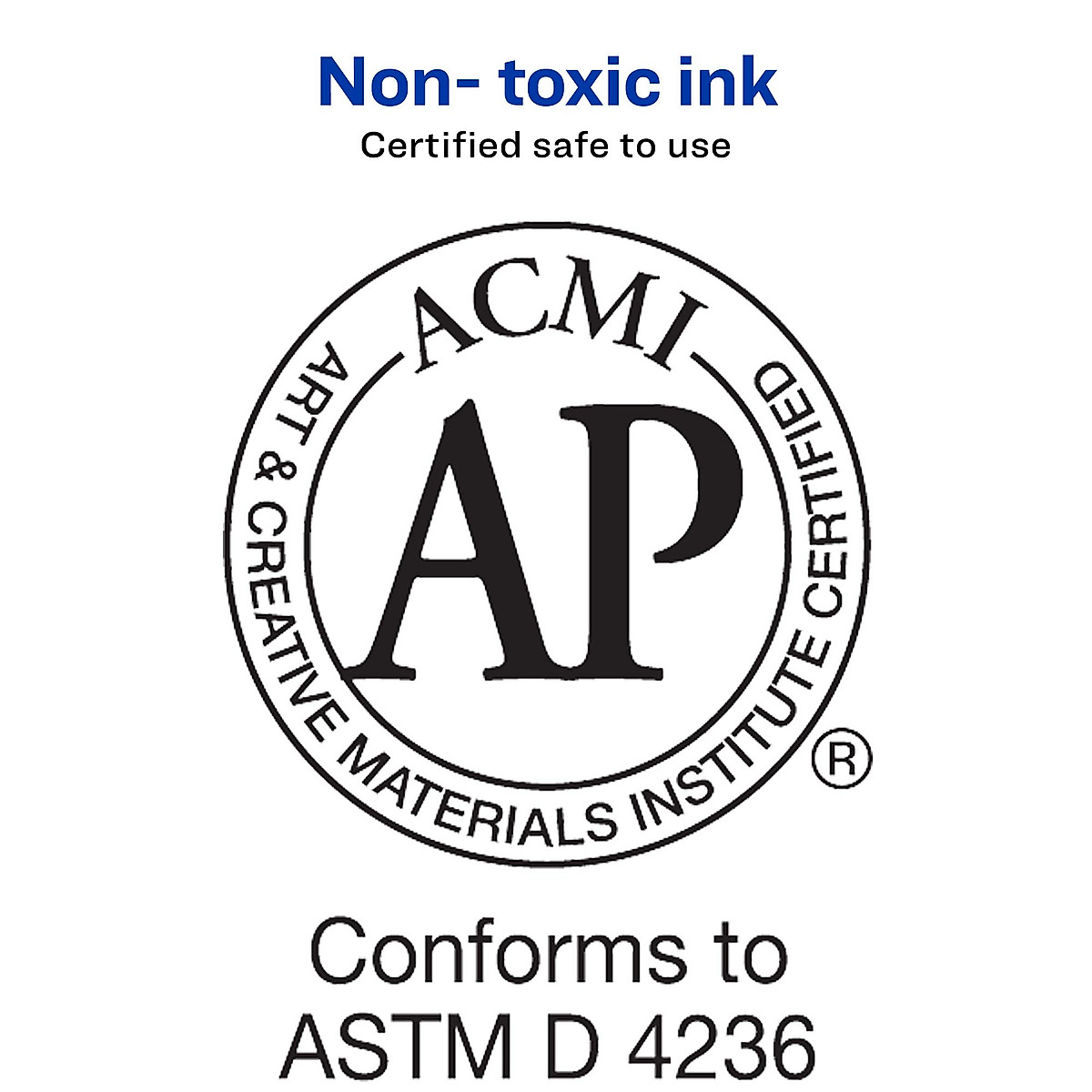 Avery Carter's Foam Stamp Pad, 2.75 x 4.25 Inch, Black, 1 Pad (21381)