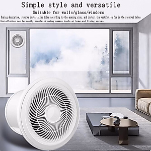 ICEMOB Bathroom Extractor Fan with Wireless Remote Control,Quiet Ventilation Vent Fans,Automatic Opening And Closing Check Valve,IPX2 Waterproof,Wall-Mounted Exhaust Fan for Kitchen,6 inches