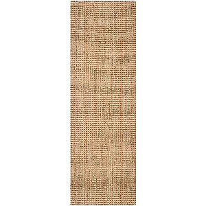 SAFAVIEH Natural Fiber Collection Runner Rug - 2'3" x 7', Natural, Handmade Farmhouse Jute, Ideal for High Traffic Areas in Living Room, Bedroom (NF747A)