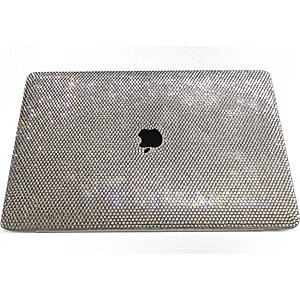 Teazgopx Bling Rhinestone Case Compatible with MacBook Pro 15 Inch 2019 2018 2017 2016 Release (Model:A1990 A1707),Glitter Sparkle Diamond Case Fashion Luxury Shiny Crystal Hard Shell for Women Girls