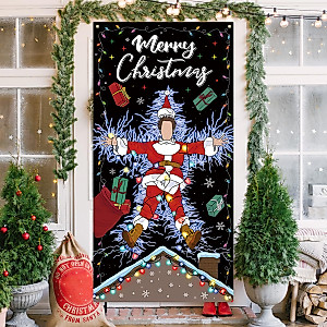 Christmas Vacation Door Cover Funny Christmas Banner Griswold Family Cousin Eddie Christmas Decor New year Xmas Decor Christmas Vacation Decorations for Home Party