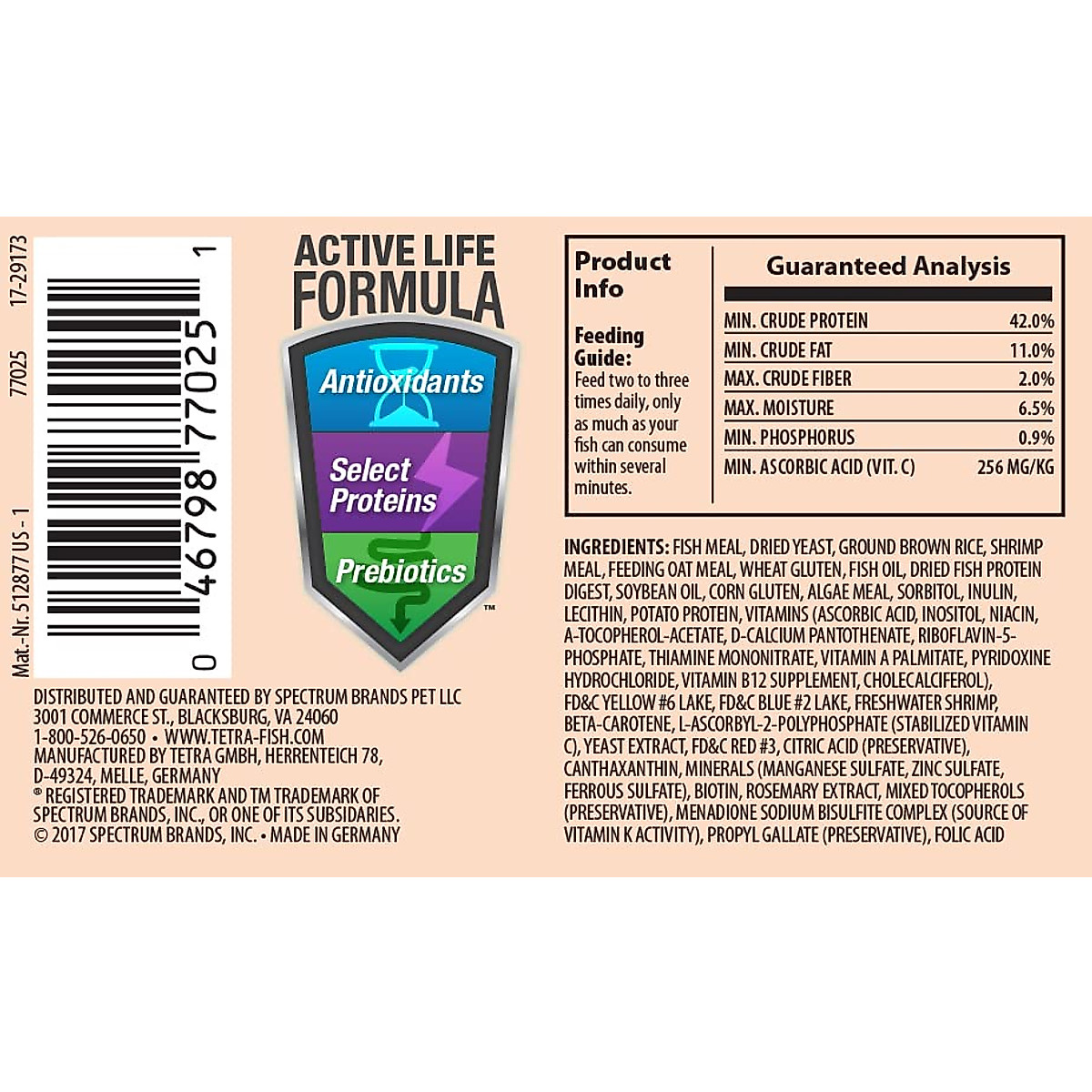 Tetra 77025 TetraFin Goldfish Flakes, 0.42 Ounce