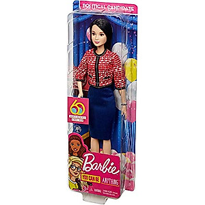 Barbie Political Candidate Doll, Tall Black-Haired Doll for 3 to 7 Year Olds​​​
