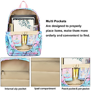 CAMTOP Girls Backpack for School with Lunch Box Kids BookBag Set for Elementary Middle School (Believe in Magic)