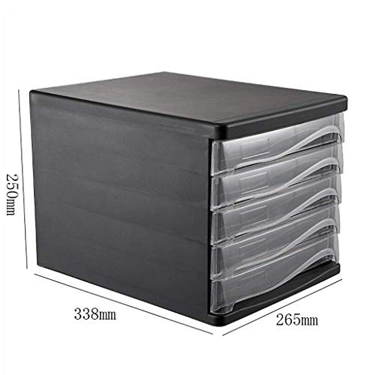 NAHDU Document Organizer - Half Transparent Vertical File Cabinet 4 Drawer Function Flat Drawer (Color : D)