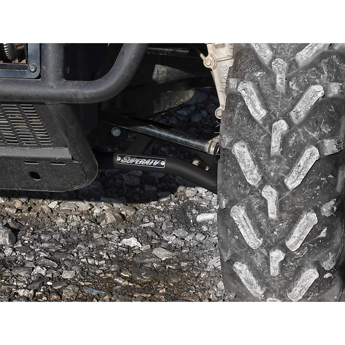 SuperATV High Clearance 2" Forward Offset A-Arms for Polaris Ranger Midsize 570 (2014) - Black