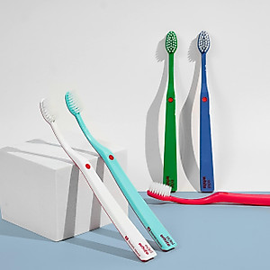 edel+white Flosser Ultra-Soft Duo Swiss-Made Toothbrushes - 2 Pack