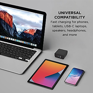 Limitless PowerPro Go 10,000mAh Power Bank 3-in-1 Wall Charger with Type-C Power Delivery, USB-A, & Qi Wireless Charging, Digital Display & Fast Charging for iPhone Android, Samsung (Black)