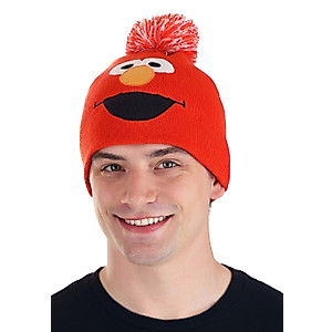 Adult Elmo Pom Winter Hat - ST Red