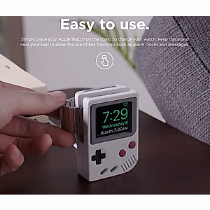 Pending Retro Old Style Charger Holder Compatible with Apple Watch (Black)