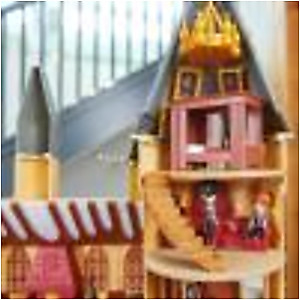 Wizarding World Harry Potter, Magical Minis Amazon Exclusive Deluxe Hogwarts Castle, 3 Classroom Playsets, 22 Accessories, 3 Figures, Lights & Sounds