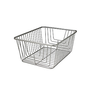Spectrum Diversified Ashley Basket, Large, Satin Nickel