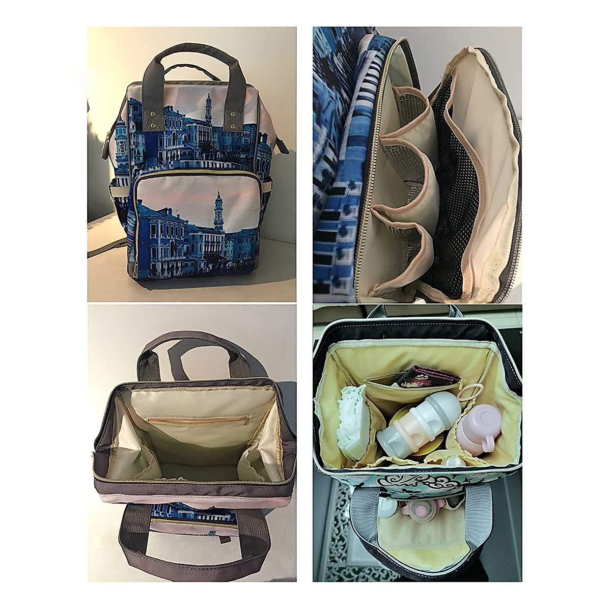 Woodland Forest Raccoon Diaper Bag Backpack with Name for Men Women Custom Personalized Nursing Baby Bags Shoulders Travel Bag Daypack