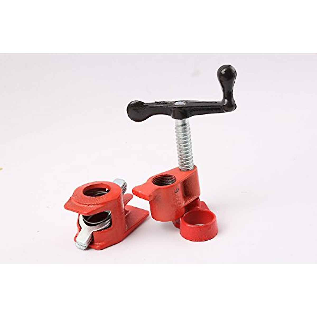 (4 Pack) 3/4" Wood Gluing Pipe Clamp Set Heavy Duty PRO Woodworking Cast Iron